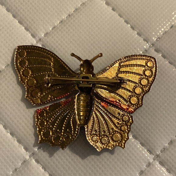 Jewelry | Vintage Enamel Butterfly Brooch Pin | Poshmark